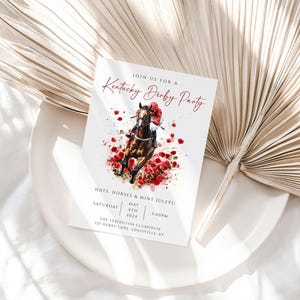 Kentucky Derby Party Invitation, Race for the Roses, Kentucky Derby ...