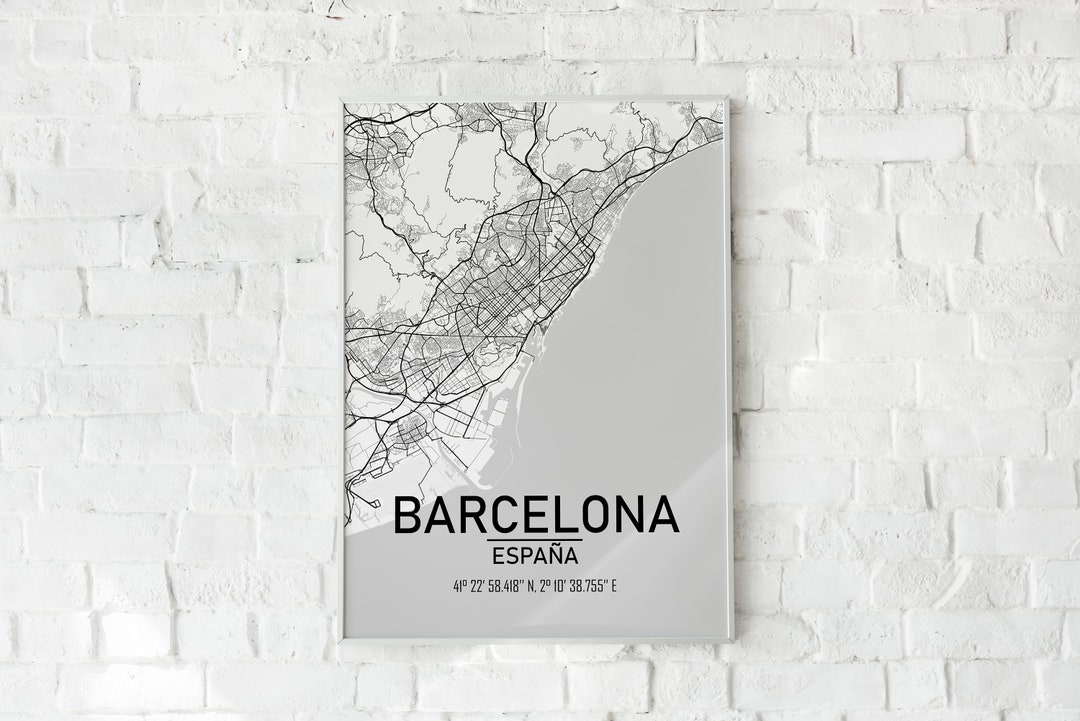 Spain Cities Maps DIGITAL - Etsy
