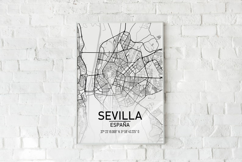 Spain Cities Maps DIGITAL - Etsy