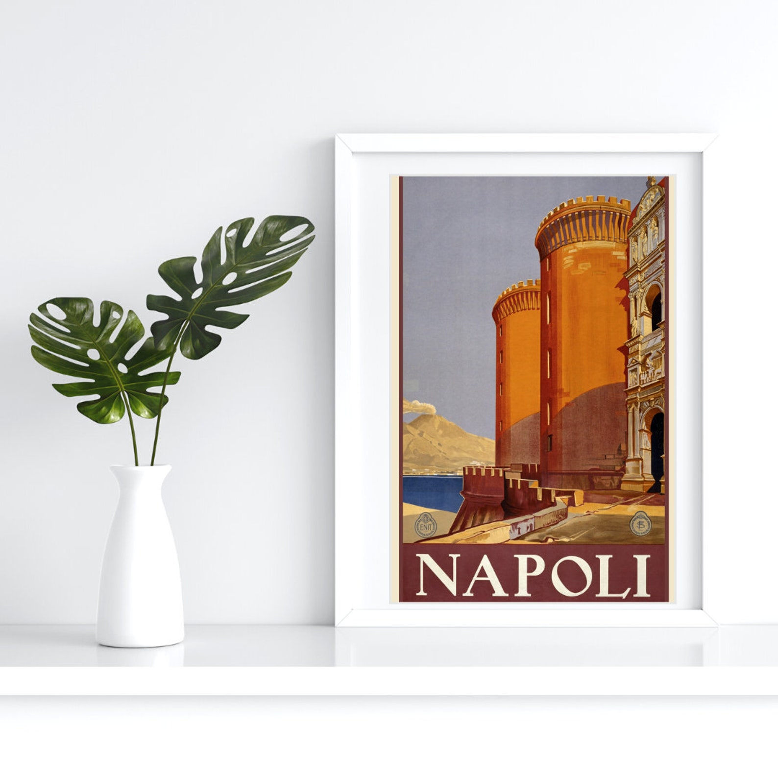 Vintage Napoli Travel Poster - Digital Download - Etsy