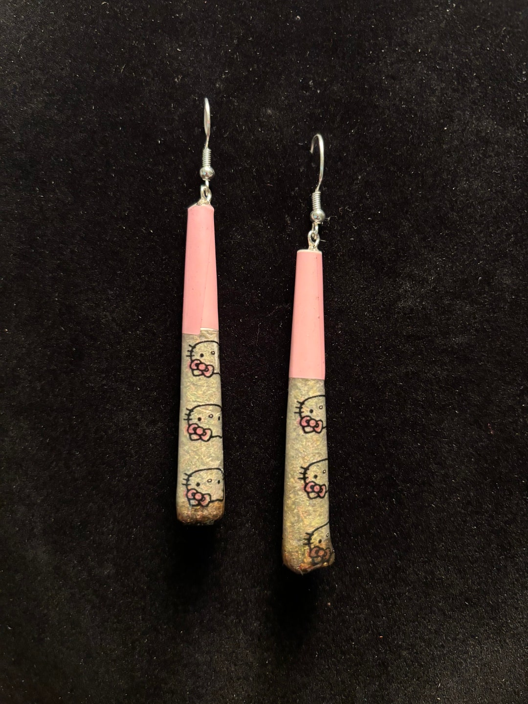 Hello Kitty Joint Earrings - Etsy