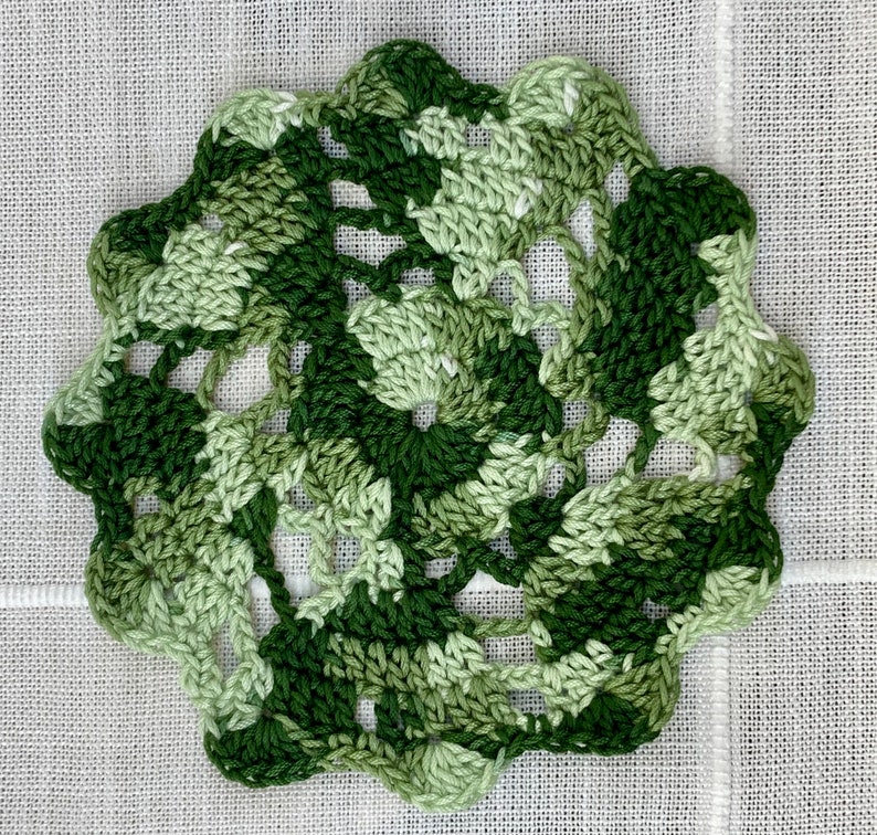 Multicolor Heart Doily, Kawaii Crochet Doilies, Cute Room Decor ...