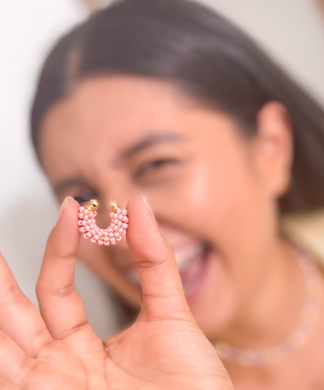 Bold Earcuff Colores, Trendy Beaded Earcuff No Piercing, Gold Plated Earcuffs, Chunky Earcuff ...