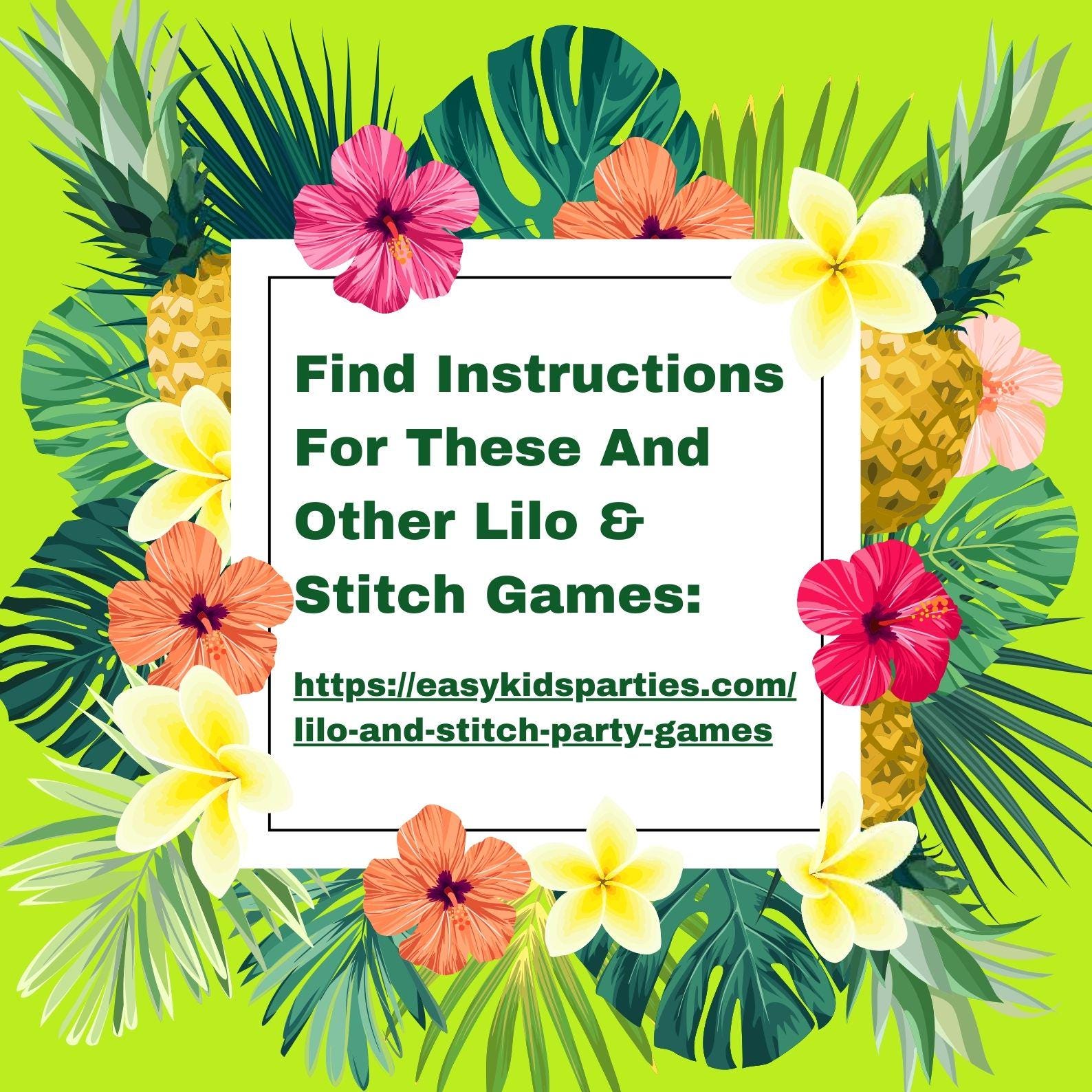 Lilo & Stitch Party Activity Pack: Coloring, Mazes, Charades (instant ...