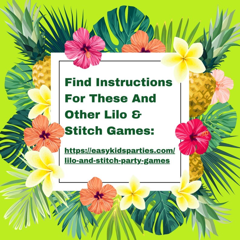 Lilo & Stitch Party Activity Pack: Coloring, Mazes, Charades (instant ...