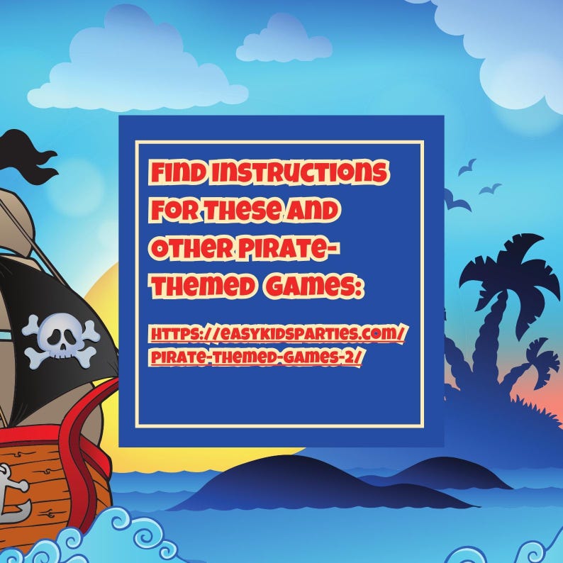 Pirate Party Games: Printable Activities Pack (PDF Download) - Etsy
