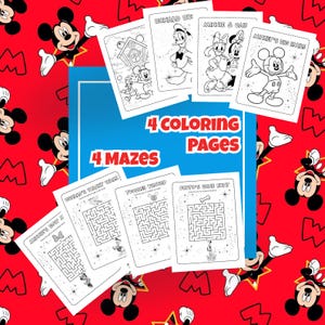 Mickey Mouse Clubhouse Party Activity Pack | Coloring Pages | Word ...