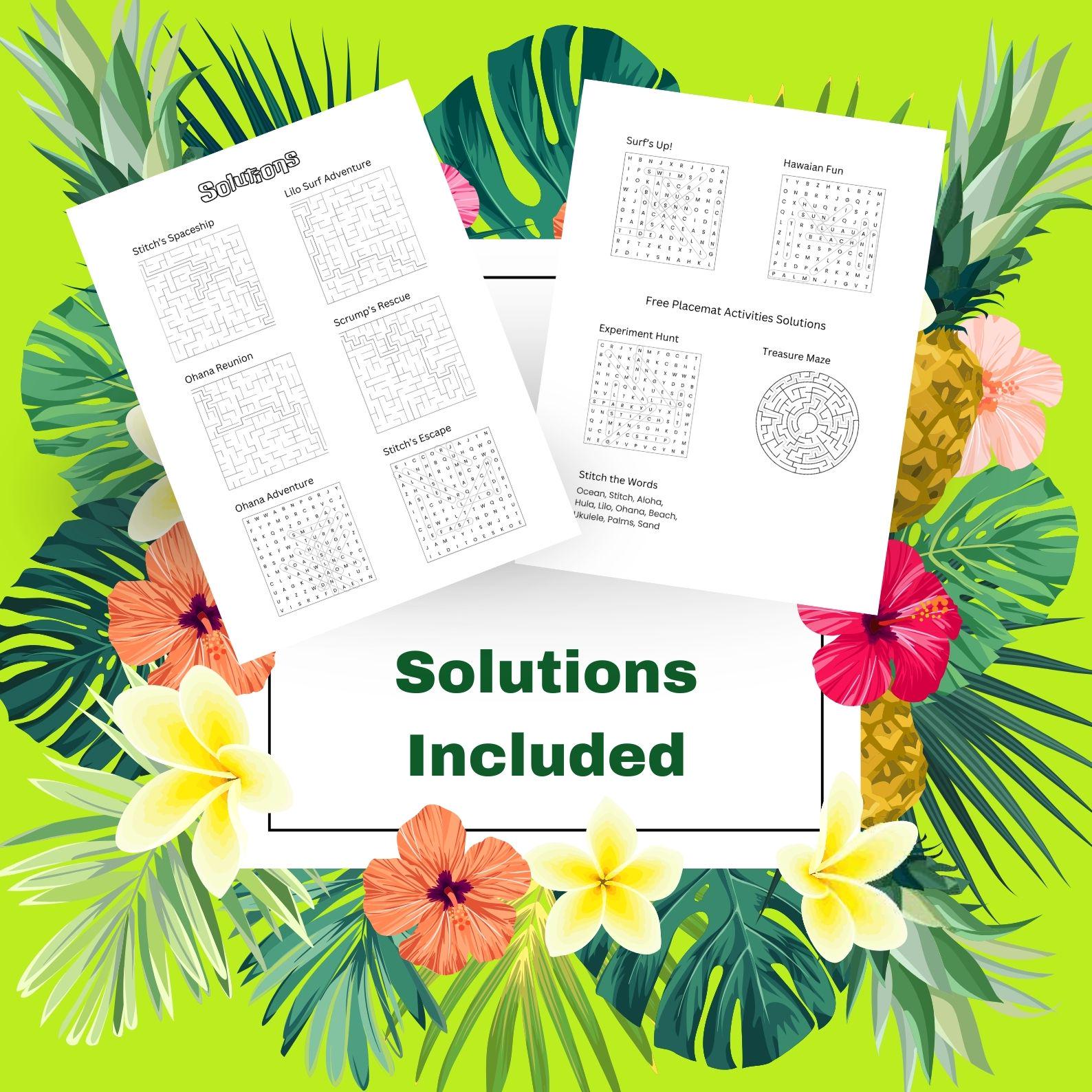 Lilo & Stitch Party Activity Pack: Coloring, Mazes, Charades (instant ...