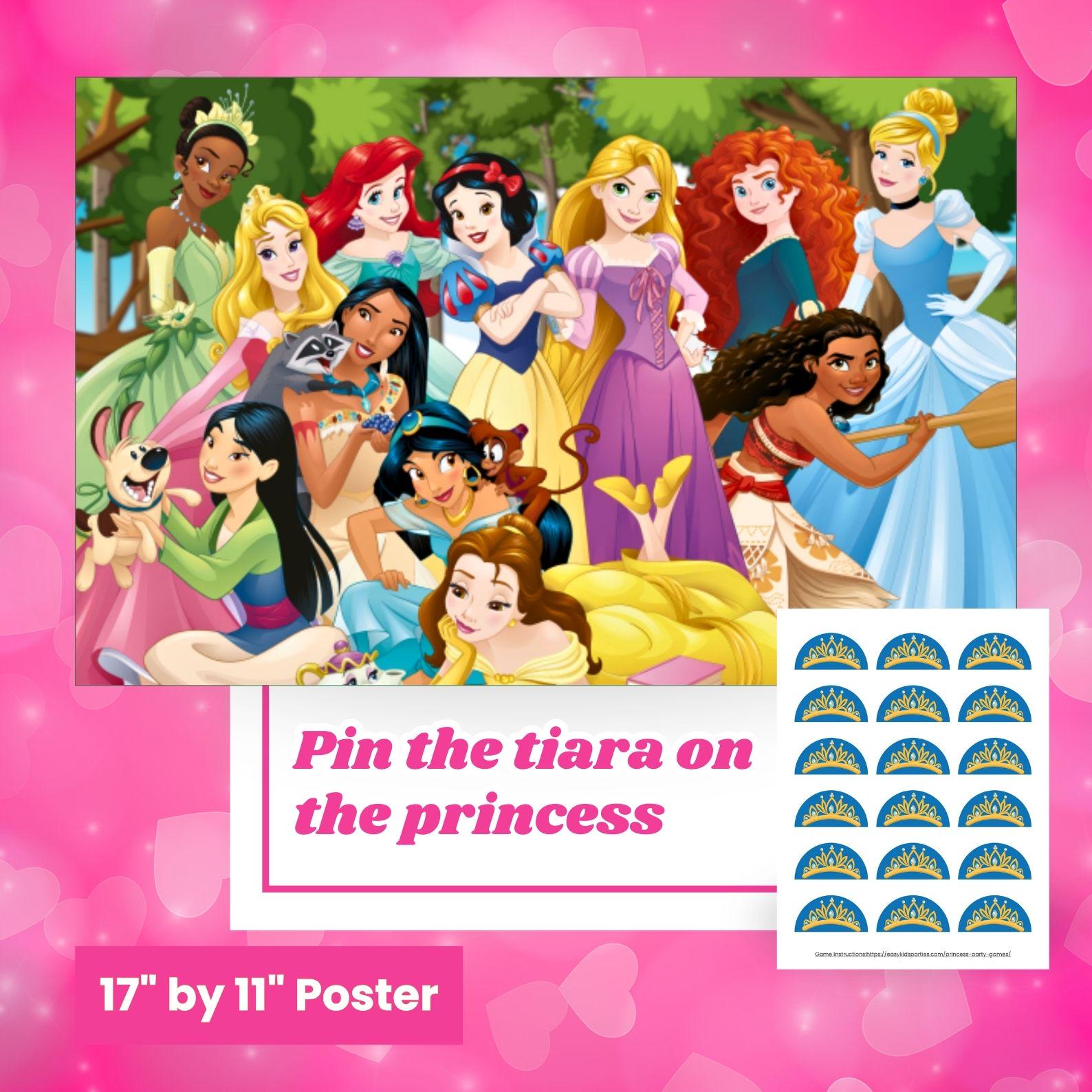 Princess Party Games & Activity Sheets: Coloring Pages, Mazes (PDF ...