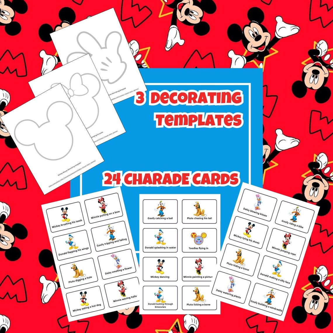 Mickey Mouse Clubhouse Party Activity Pack: Games, Coloring Pages (PDF ...