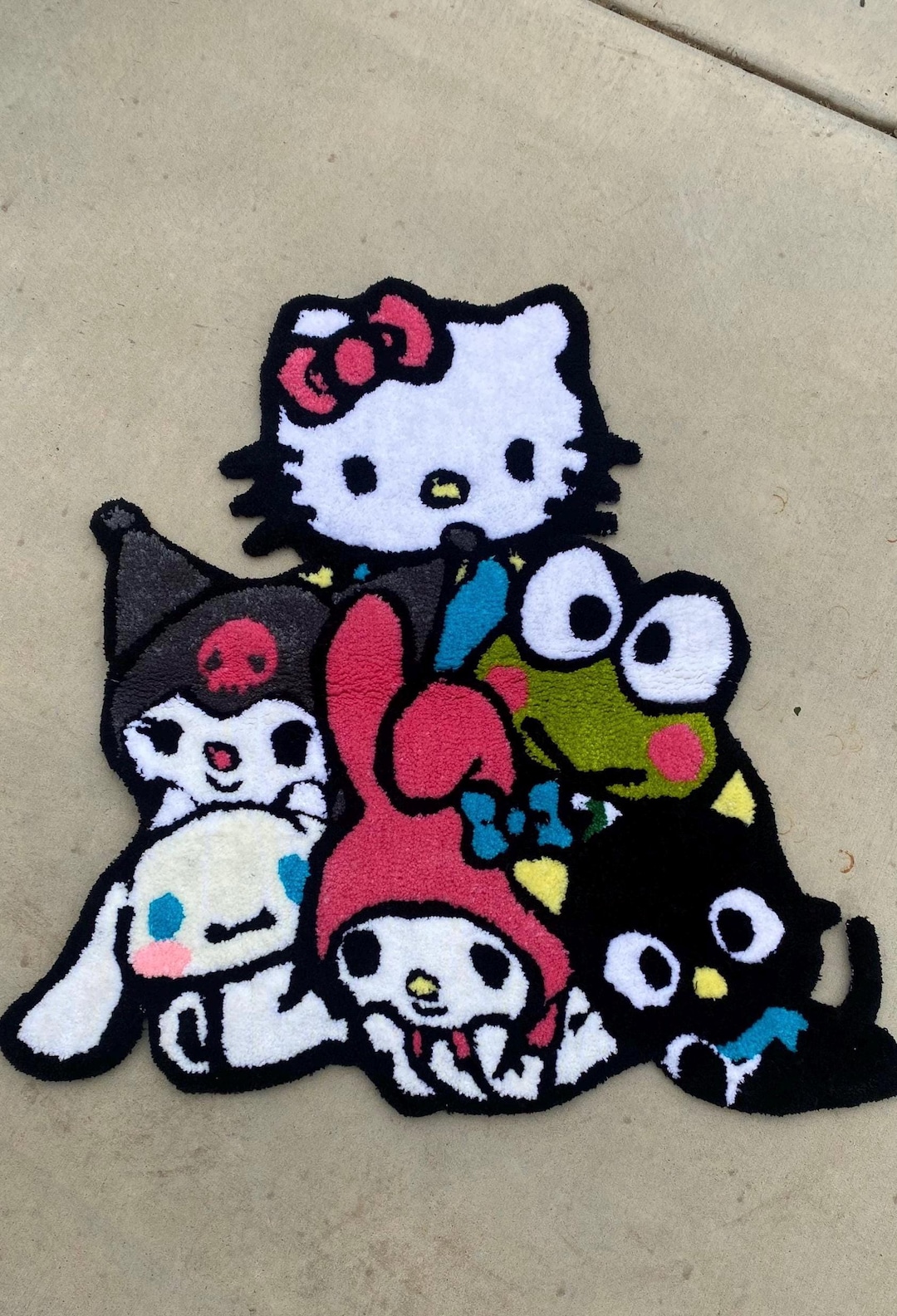 Hello Kitty & Friends Tufted Rug - Etsy