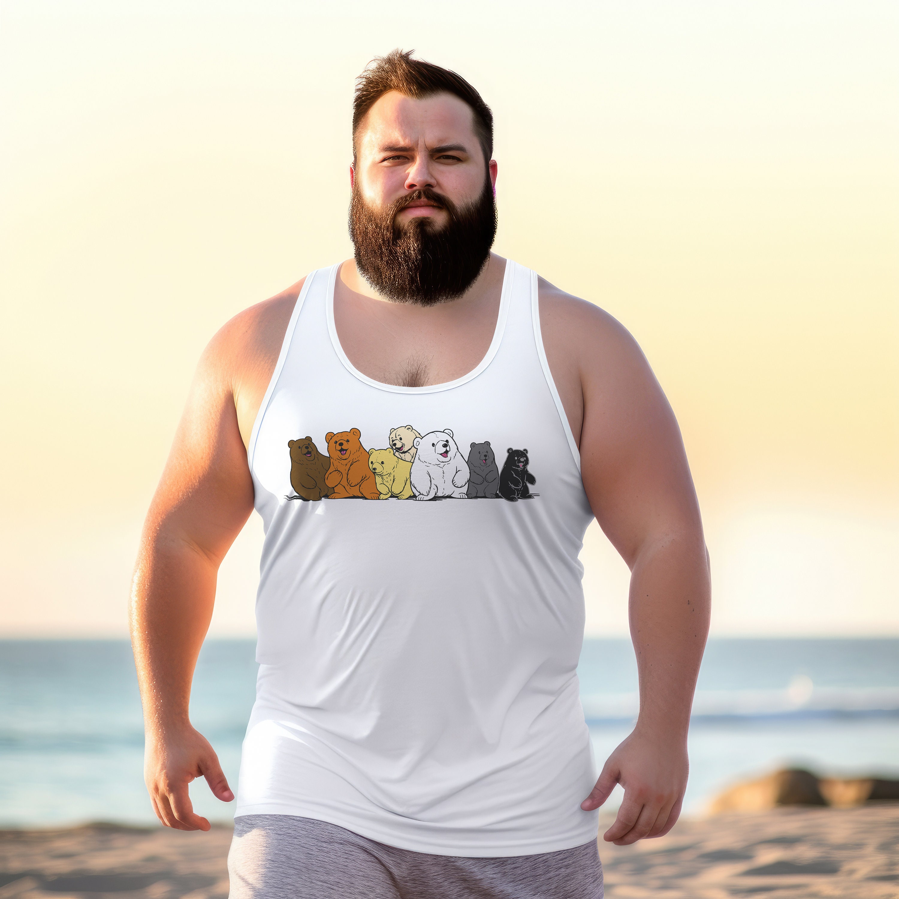 Gay Bear Tank Top Seven Playful Bears Bear Pride Outfit Gay Pride Bear ...