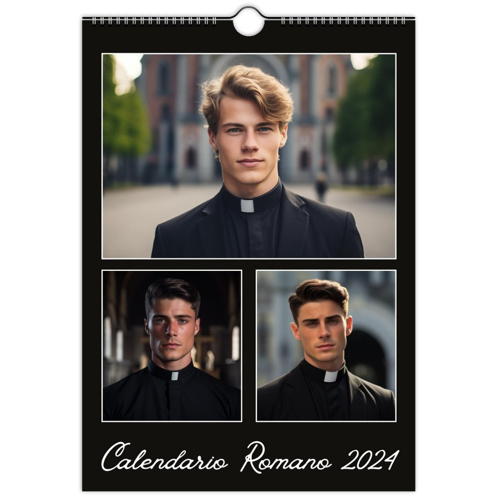Calendario Romano Wall Calendar 2024 V2 Hot Priest Calendar Hot Men ...