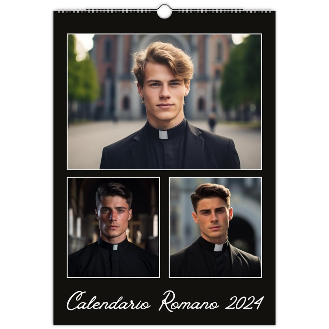 Calendario Romano Wall Calendar 2024 V2 Hot Priest Calendar Hot Men ...