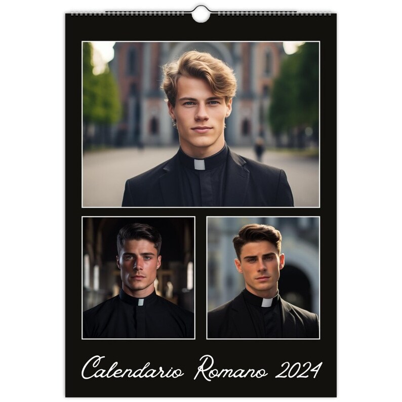 Calendario Romano Wall Calendar 2024 V2 Hot Priest Calendar Hot Men ...