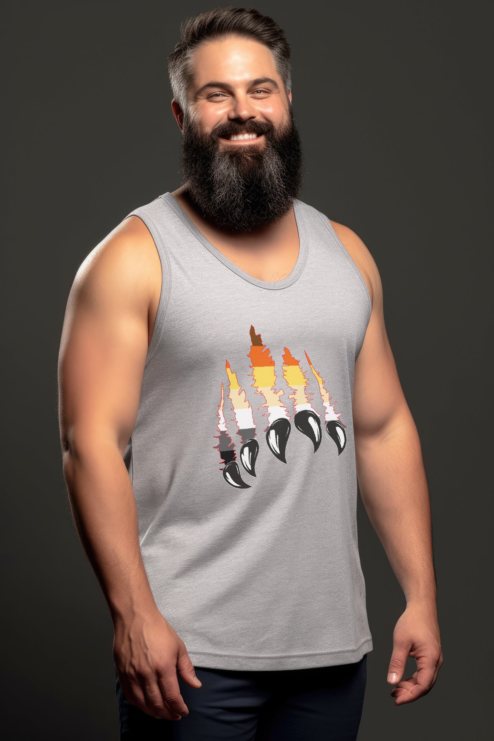 Gay Bear Tank Top | Bear Claw Scratch Shirt | Gay Pride Bear Pride ...
