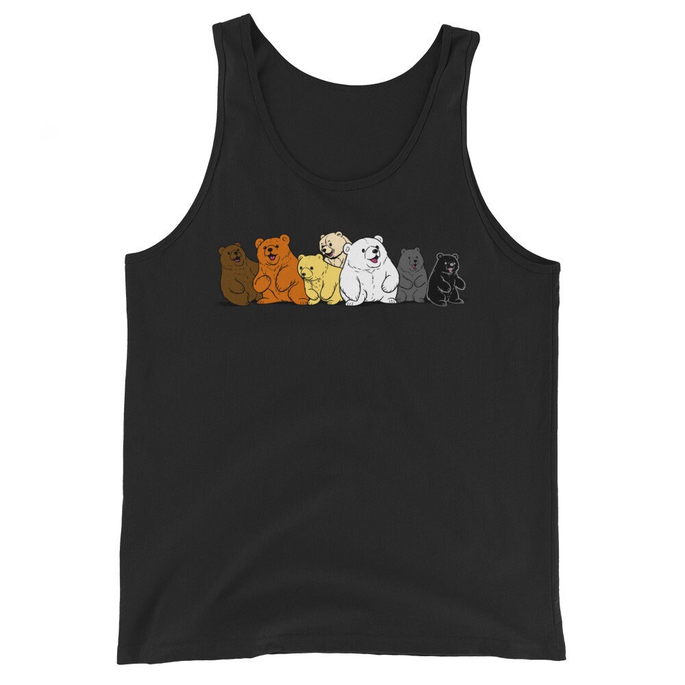 Gay Bear Tank Top Seven Playful Bears Bear Pride Outfit Gay Pride Bear ...