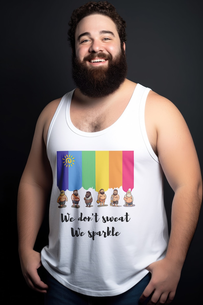 Cute Gay Bear Tank Top Bear Pride Outfit Gay Pride Bear - Etsy