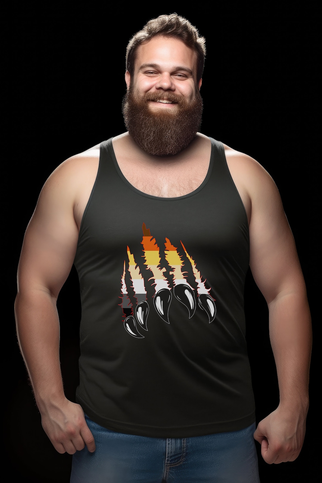 Gay Bear Tank Top | Bear Claw Scratch Shirt | Gay Pride Bear Pride ...