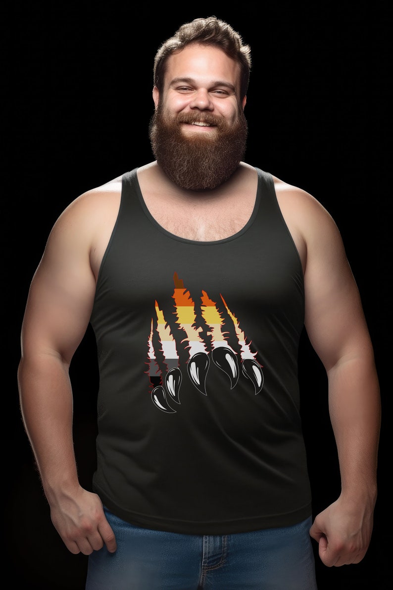 Gay Bear Tank Top | Bear Claw Scratch Shirt | Gay Pride Bear Pride ...