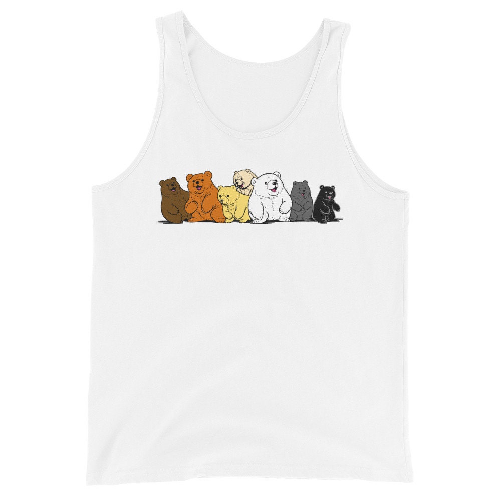 Gay Bear Tank Top Seven Playful Bears Bear Pride Outfit Gay Pride Bear ...