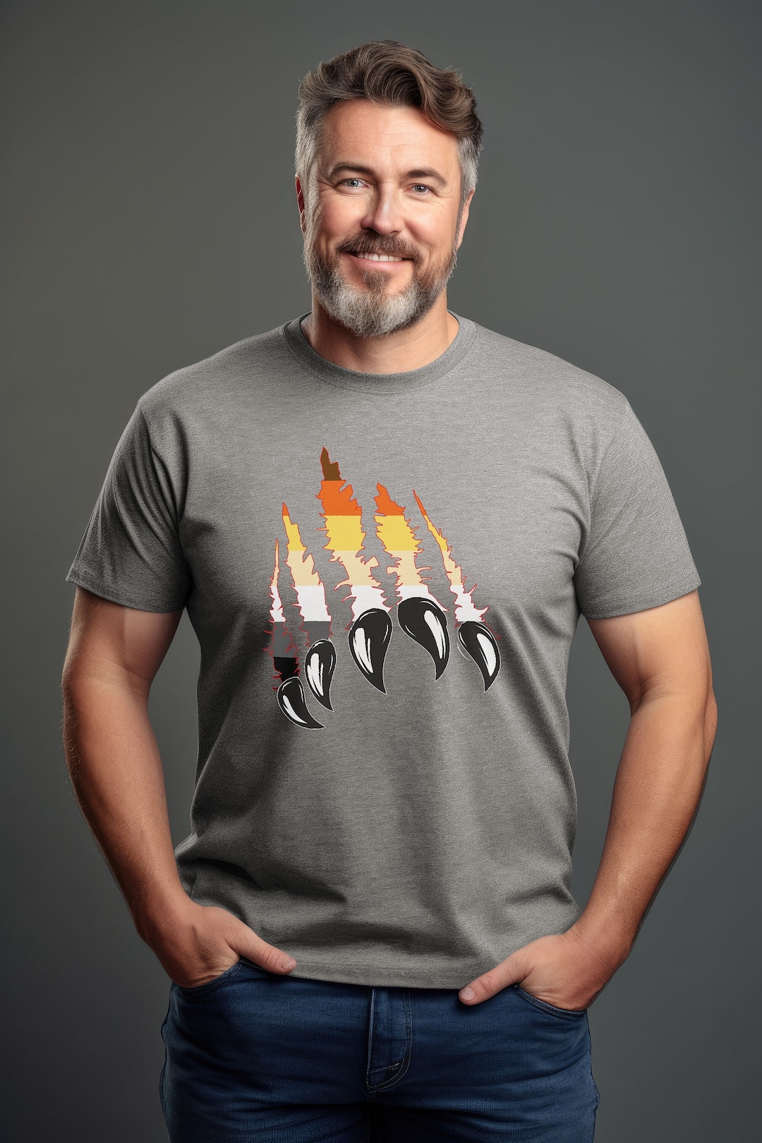 Gay Bear T-shirt | Bear Claw Scratch | Gay Pride Bear Pride Outfit ...