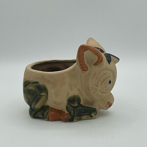 Vintage Ceramic Stoneware Donkey Planter, Cute Donkey Figurine - Etsy