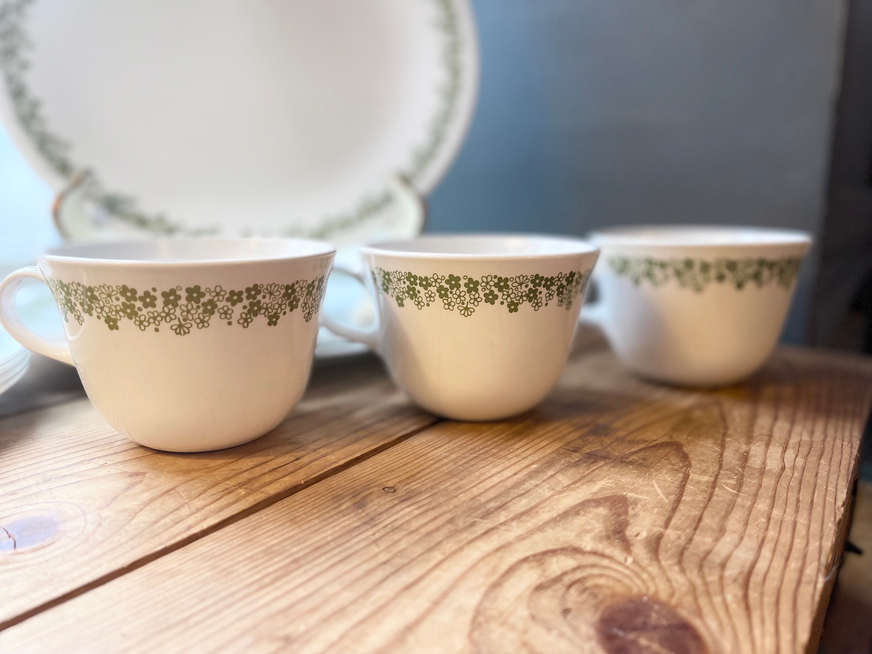 Corelle Crazy Daisy Spring Blossom Set of 4 Dinner Plates, Salad Plates ...