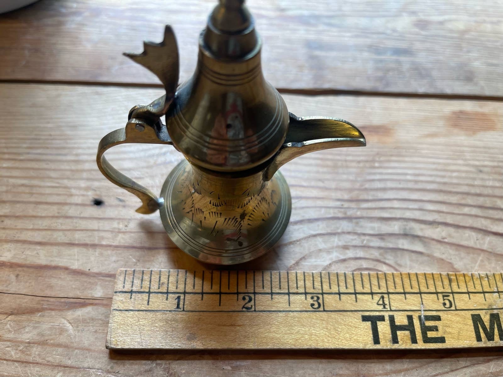 Turkish Dallah, Etched Brass Pitcher, Arabic Coffee Pot With Lid ...