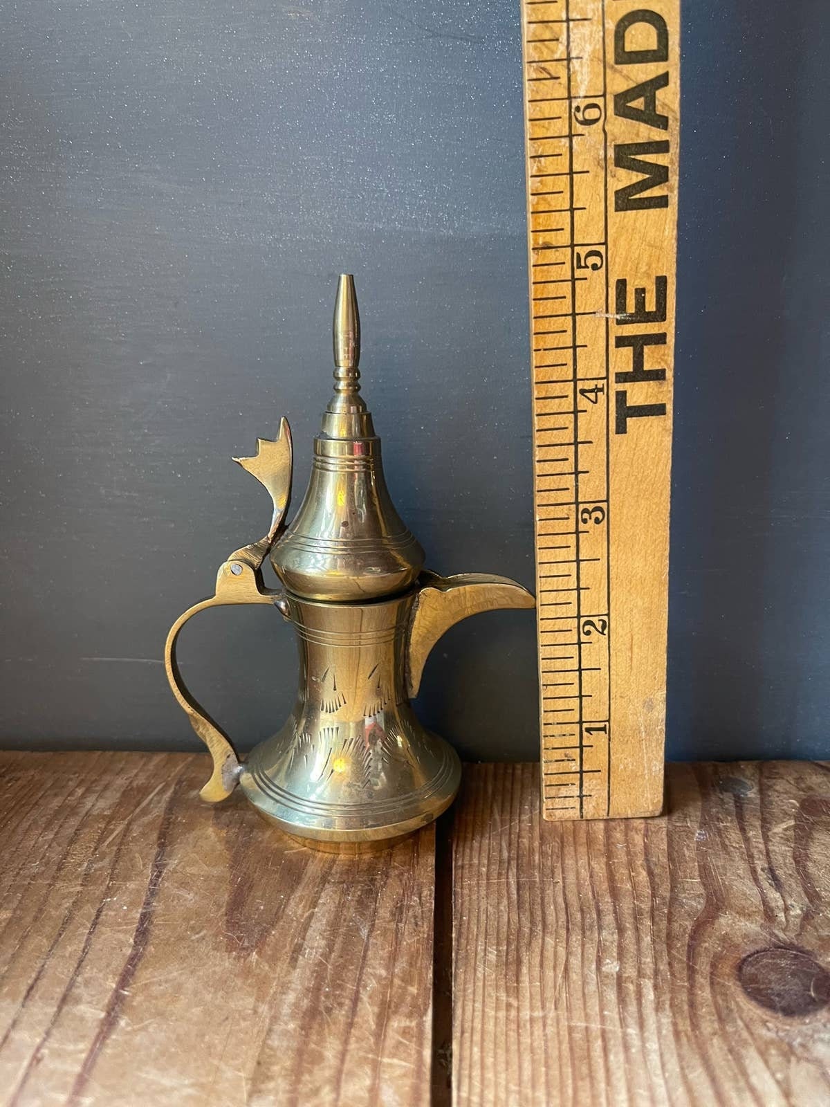 Turkish Dallah, Etched Brass Pitcher, Arabic Coffee Pot With Lid ...