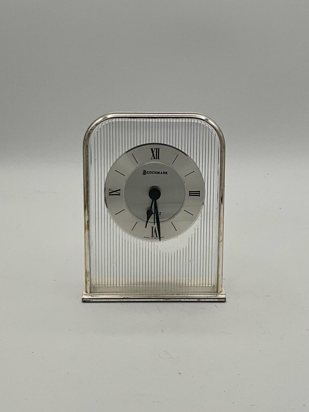 Benchmark Lucite and Brass Floating Dial Alarm Clock German Made - Etsy