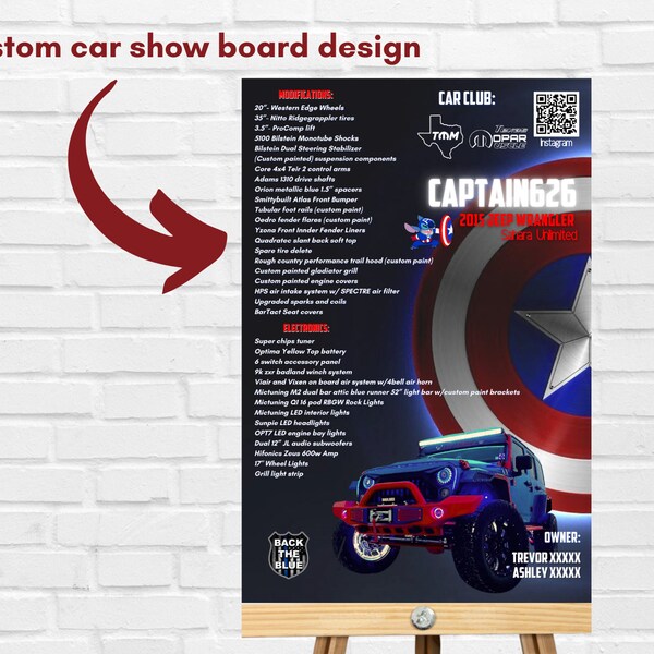 Car Show Board - Etsy