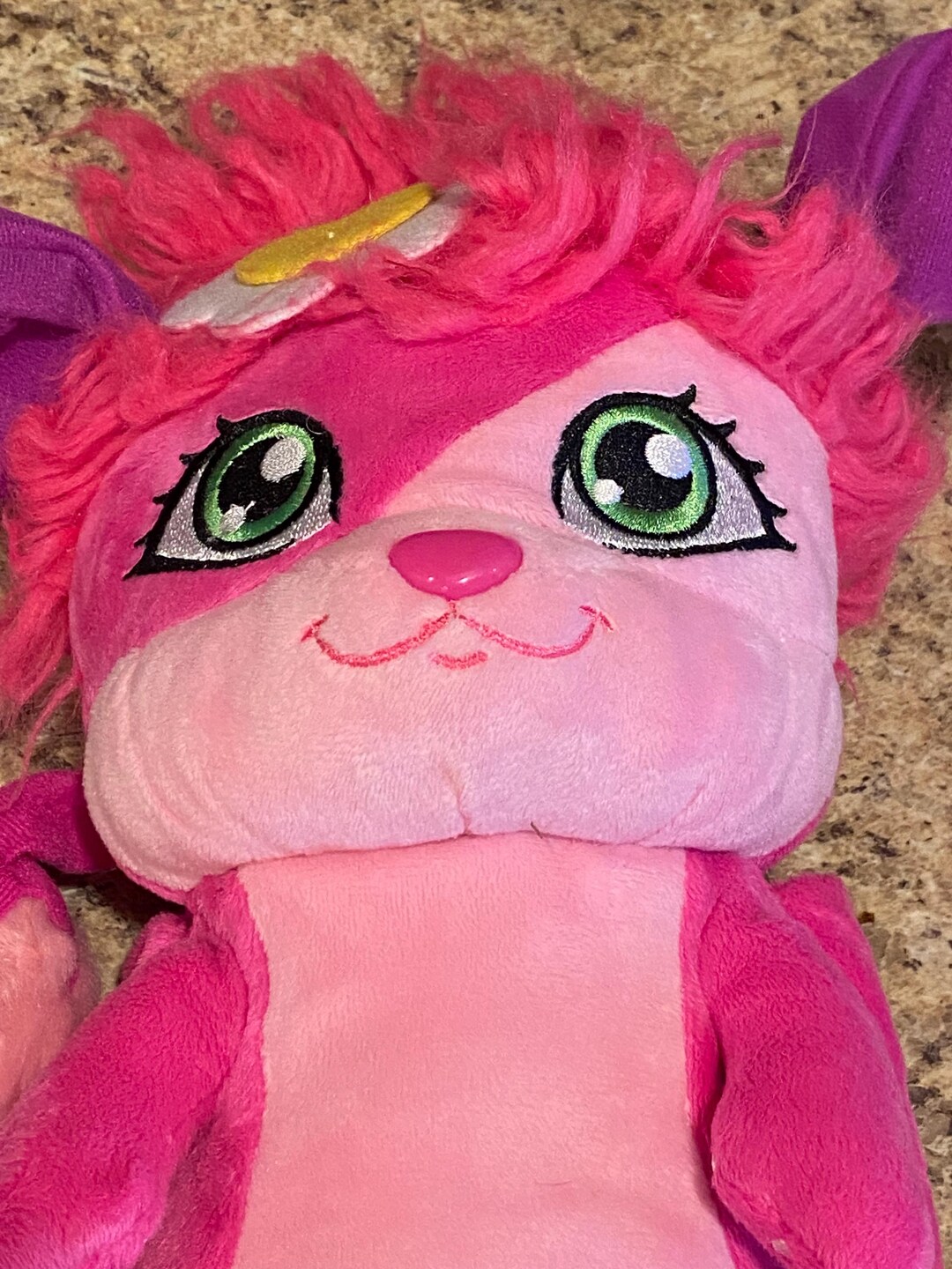 Popple Plush Stuffed Animal Plush Pink Popple Toy Still Talks - Etsy