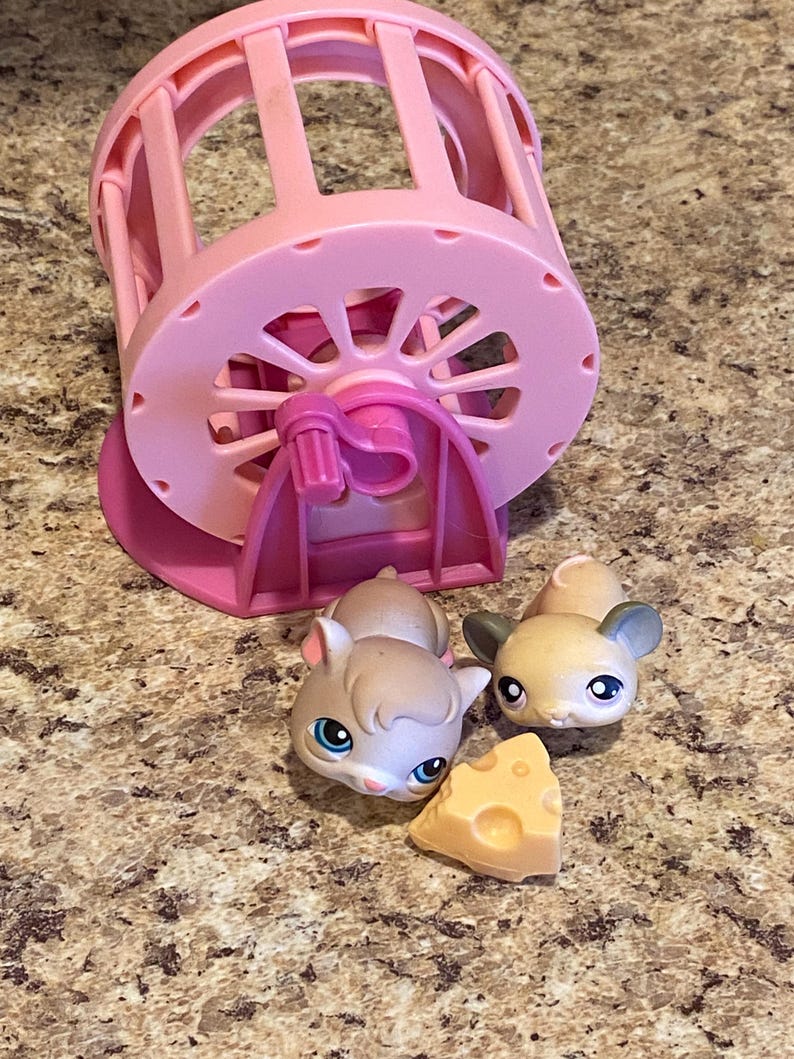 Littlest Pet Shop Hamsters and Wheel Lot - Etsy