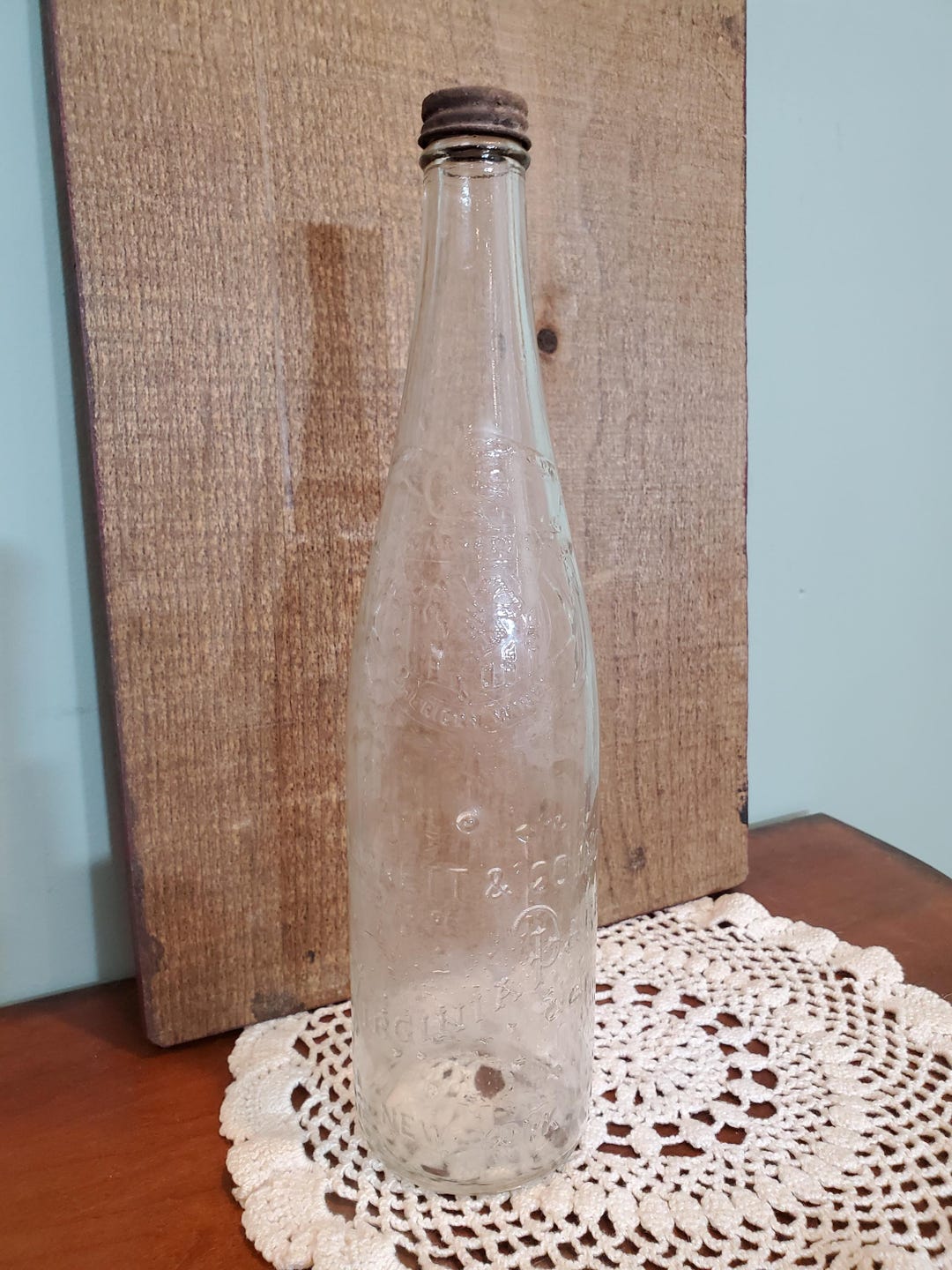 Vintage Garrett & Co. Virginia Dare Glass Wine Bottle 4/5 Quart Great ...