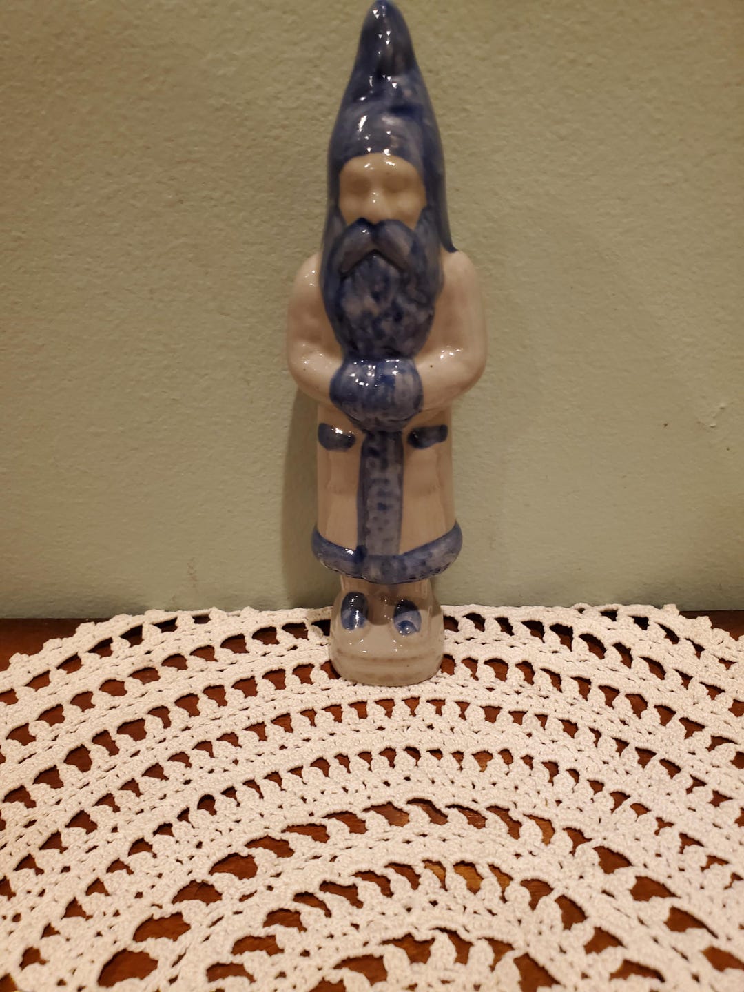 Beaumont Bros Pottery 5" Santa Figurine Salt Glazed Stoneware Vintage ...