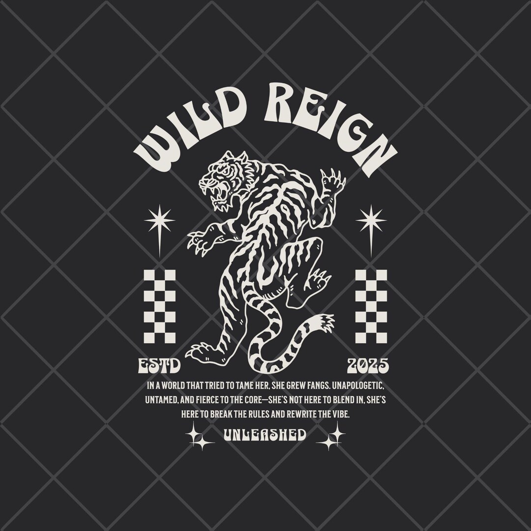 Vintage Tiger Graphic: Retro Grunge POD Design (digital Download) - Etsy