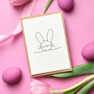 Easter Line Art Minimalist Digital Bundle SVG Printable PNG Holiday ...