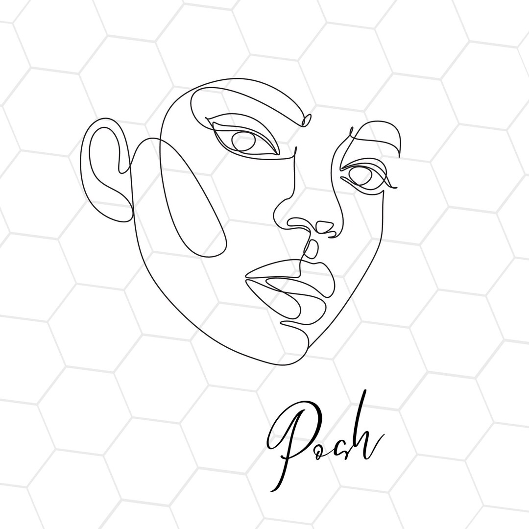 Posh Woman Line Art PNG Trendy SVG Inspirational Digital File Instant ...