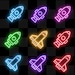 120+ Neon Clipart Designs Glowing Printable Images Instant Digital ...