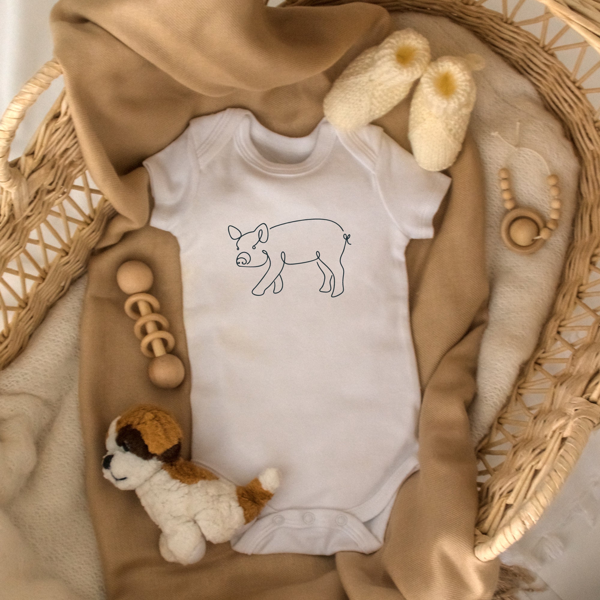 Farm Animals Line Art Digital Clipart Designs Printable Instant ...