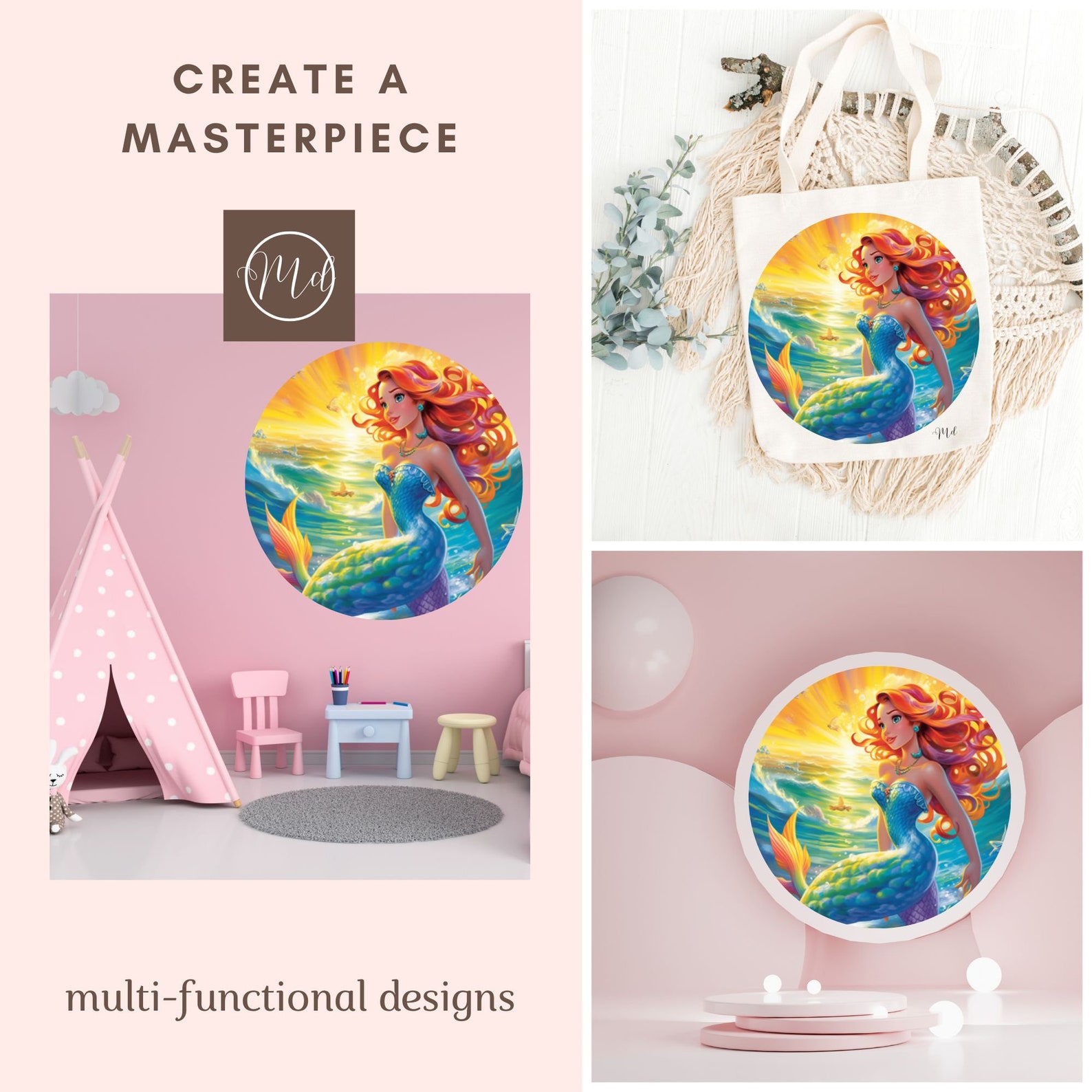 Dreamy Mermaids Clipart Bundle Instant Digital Download Files - Etsy