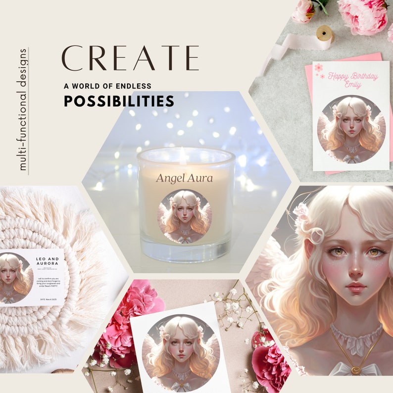 Artistic Angelic Angels Digital Designs (instant Download) - Etsy