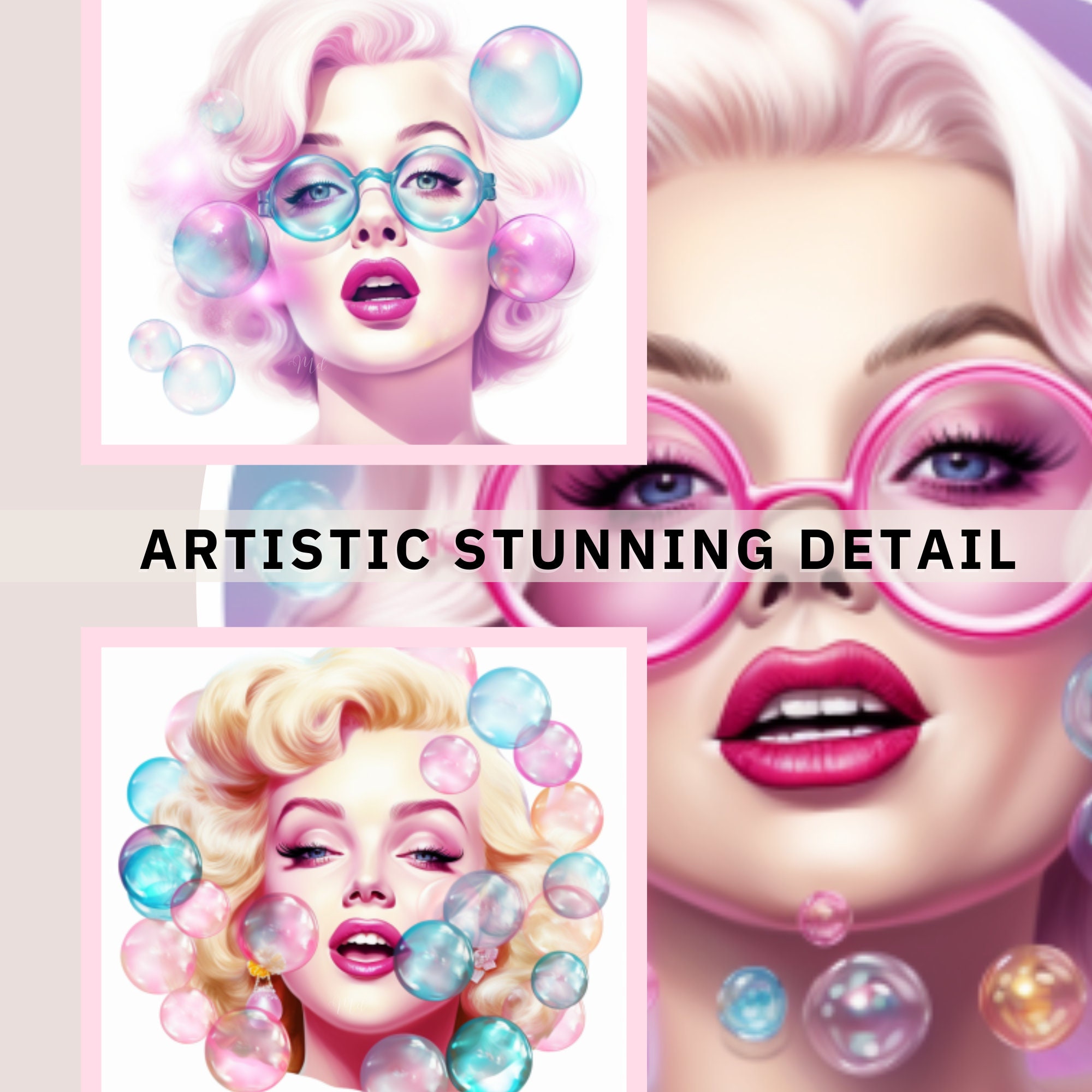 RARE Movie Stars Cartoon Designs Clipart Bundle Printable - Etsy