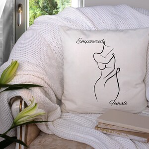 Empowered Female Line Art Trendy Woman Printable PNG SVG Inspirational ...