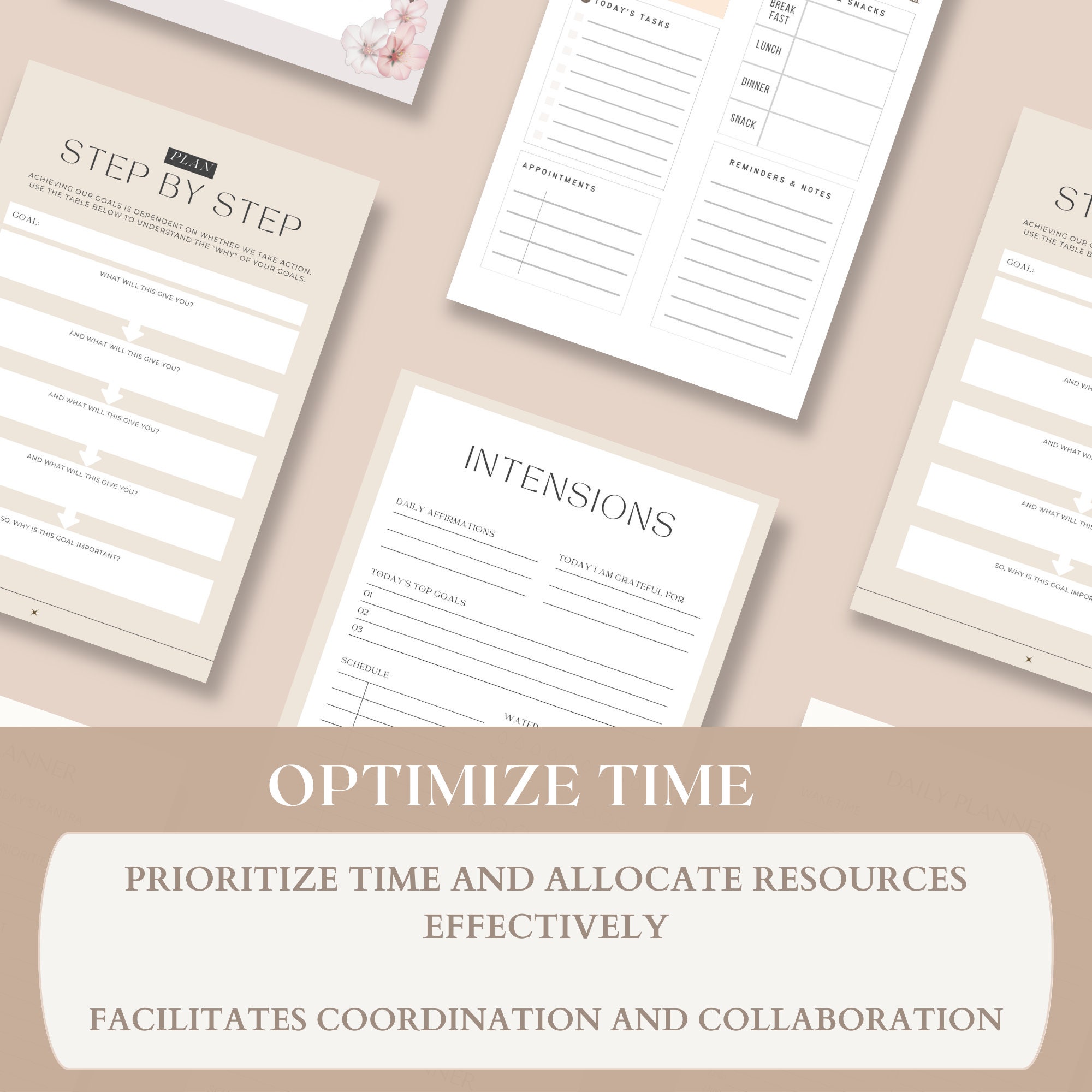 Printable Planner Templates Instant Digital Download 50 Pages - Etsy