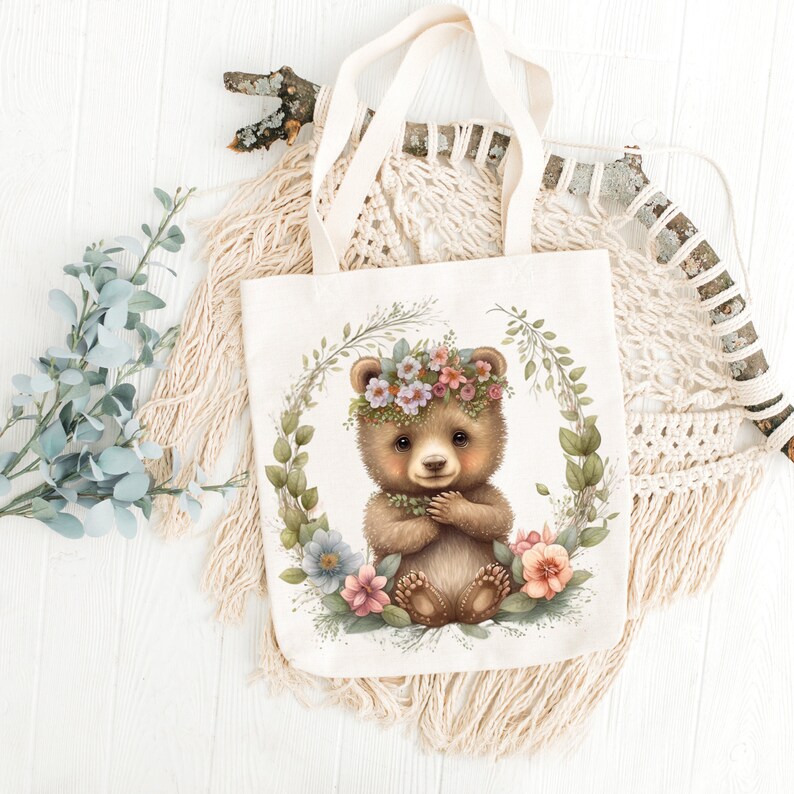 Cute Baby Bear Instant Download Digital Design Clipart Image - Etsy