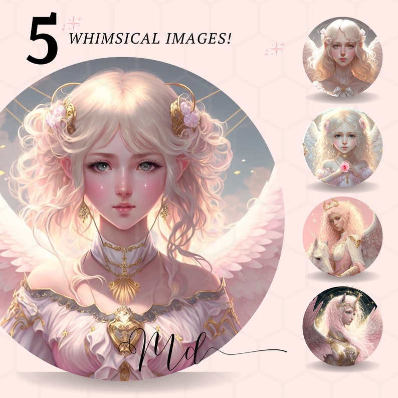 Angel Digital Clip Art Designs Printable Instant Download - Etsy