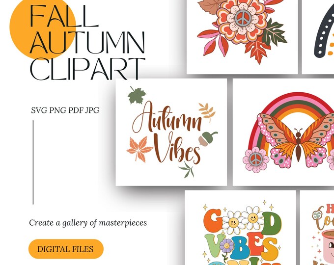 Thanksgiving Clipart Set With Natives and Pilgrims, Autumn Leaves ...