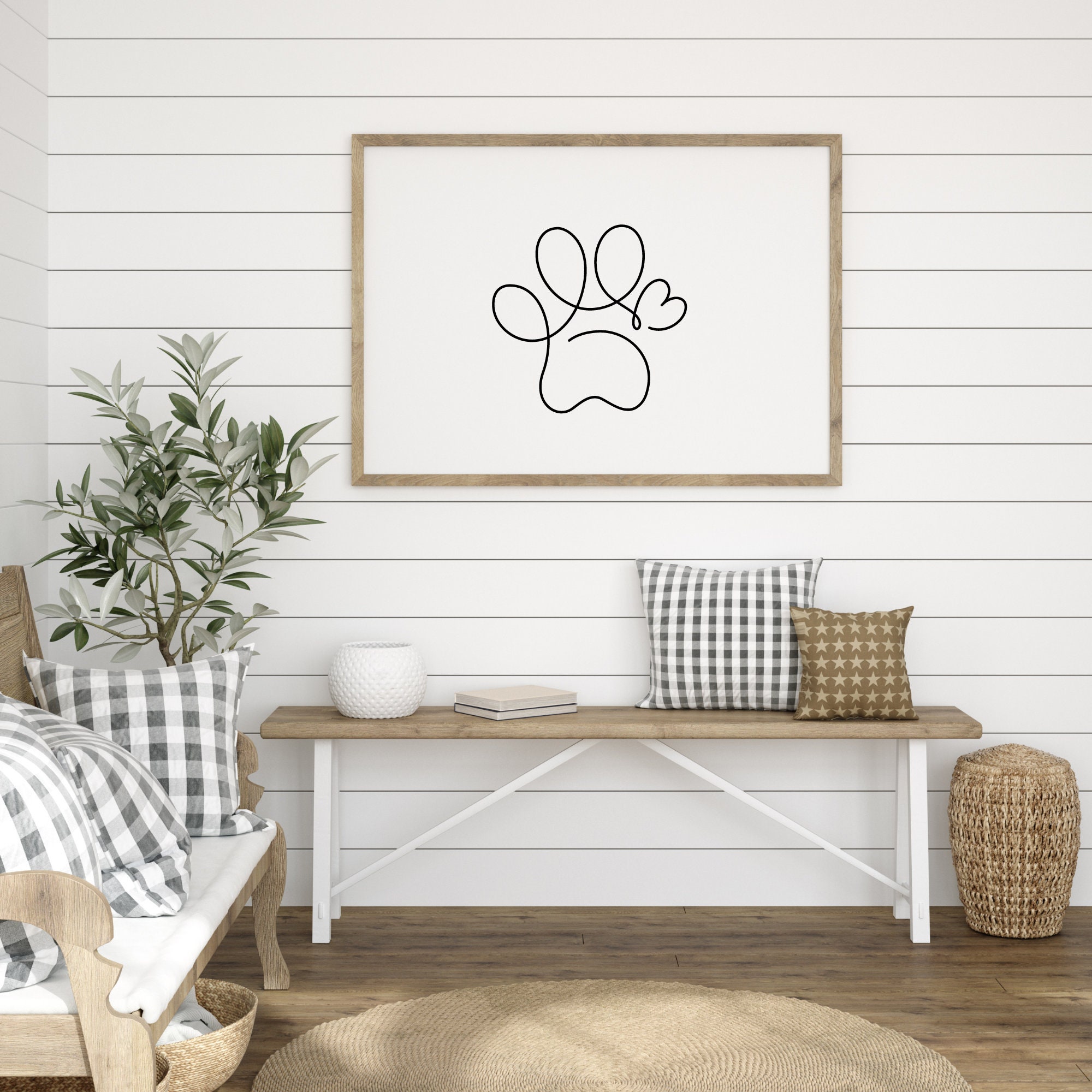 Cute Dog Paws Line Art Digital Bundle SVG Printable PNG Clipart Images ...
